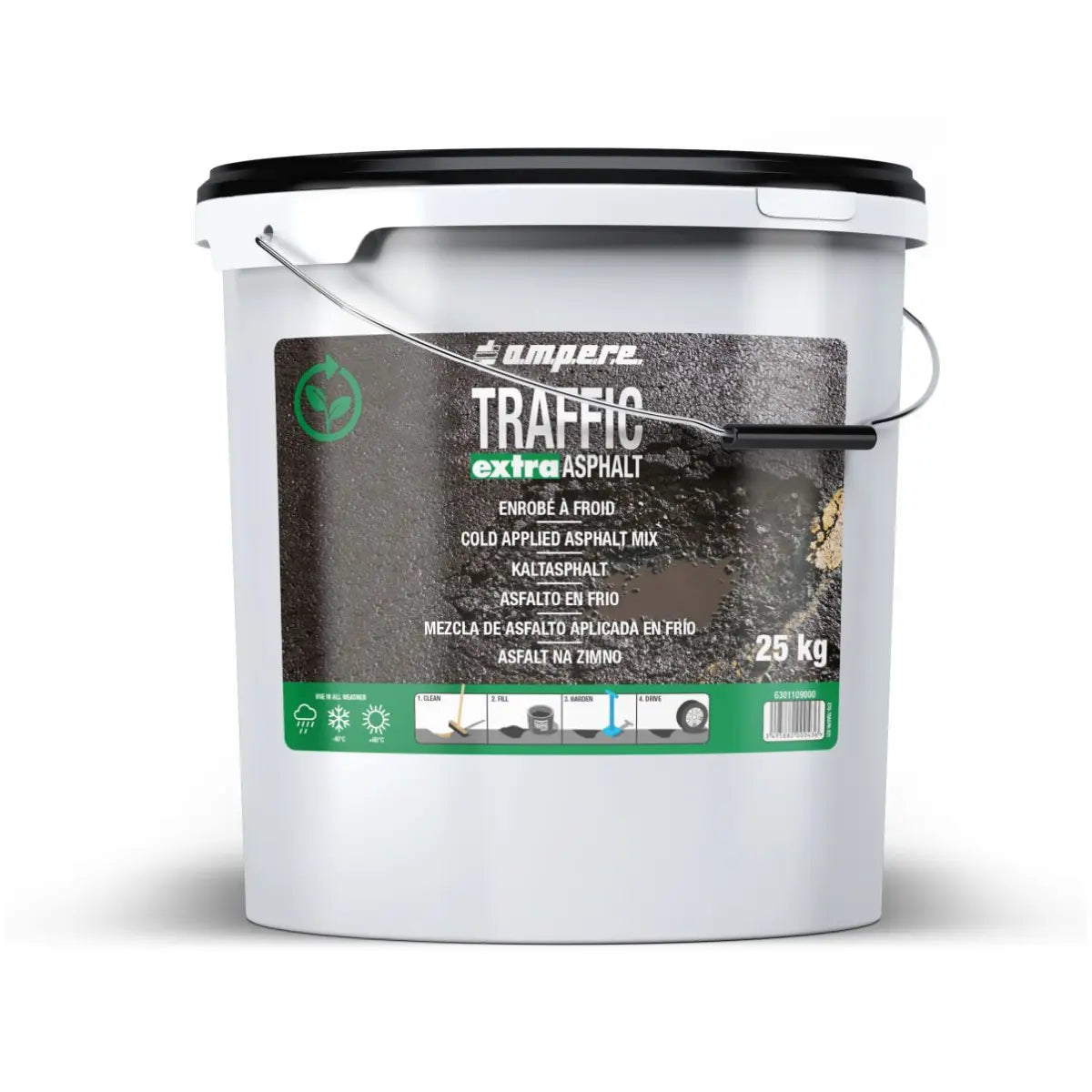 Ein-Komponenten Kaltasphalt Traffic Asphalt 25 kg 3 Stück | 117118-002 ...