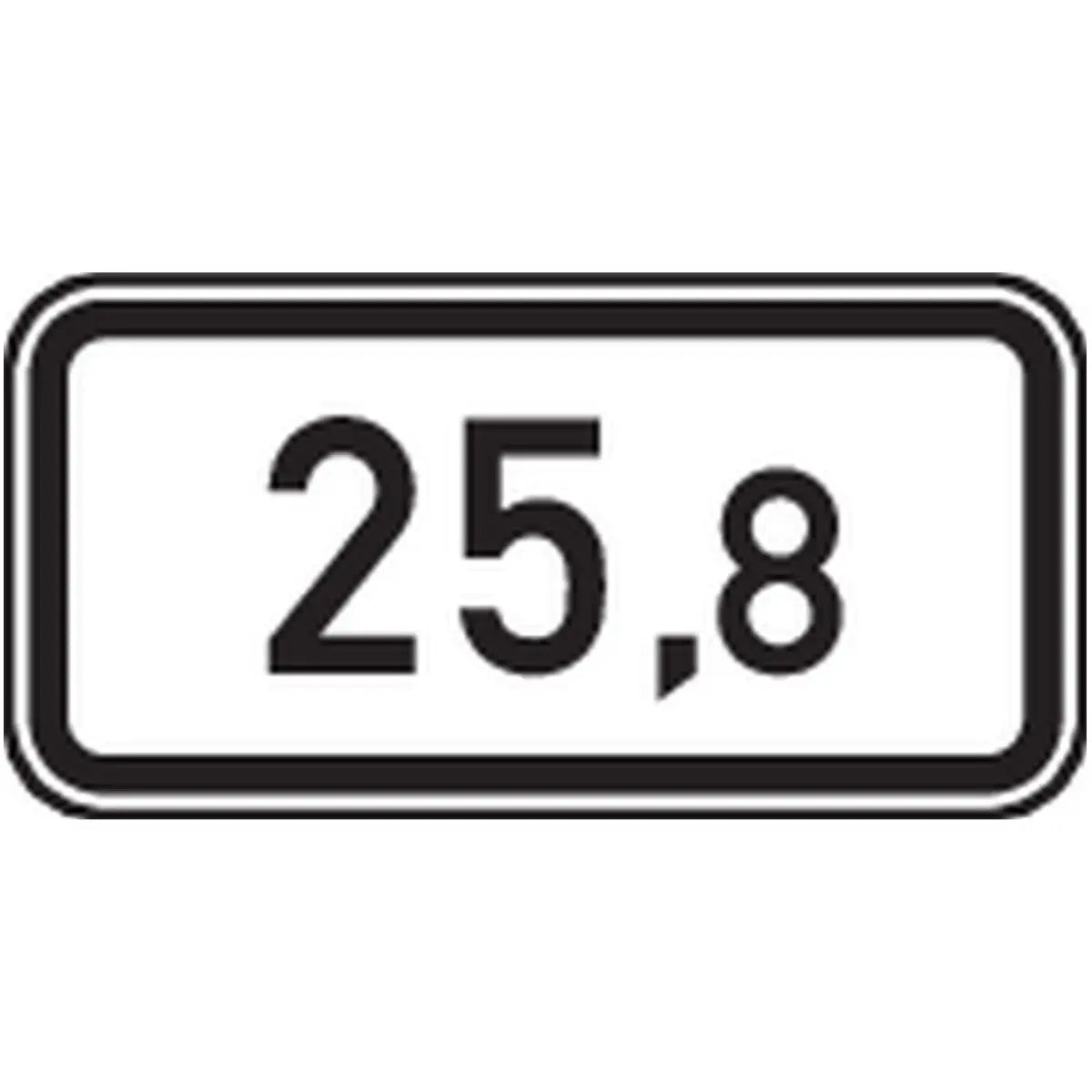 Verkehrszeichen KM1 Kilometertafel 150x300 – Kommondo GmbH